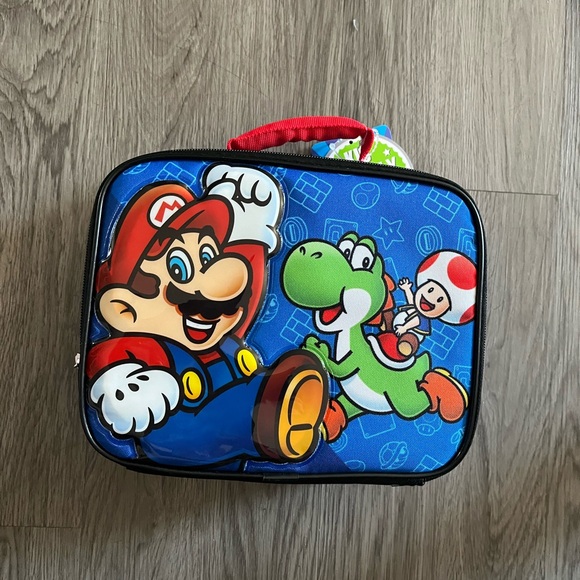 Toys | Super Mario Blue Lunch Box For Kids | Poshmark